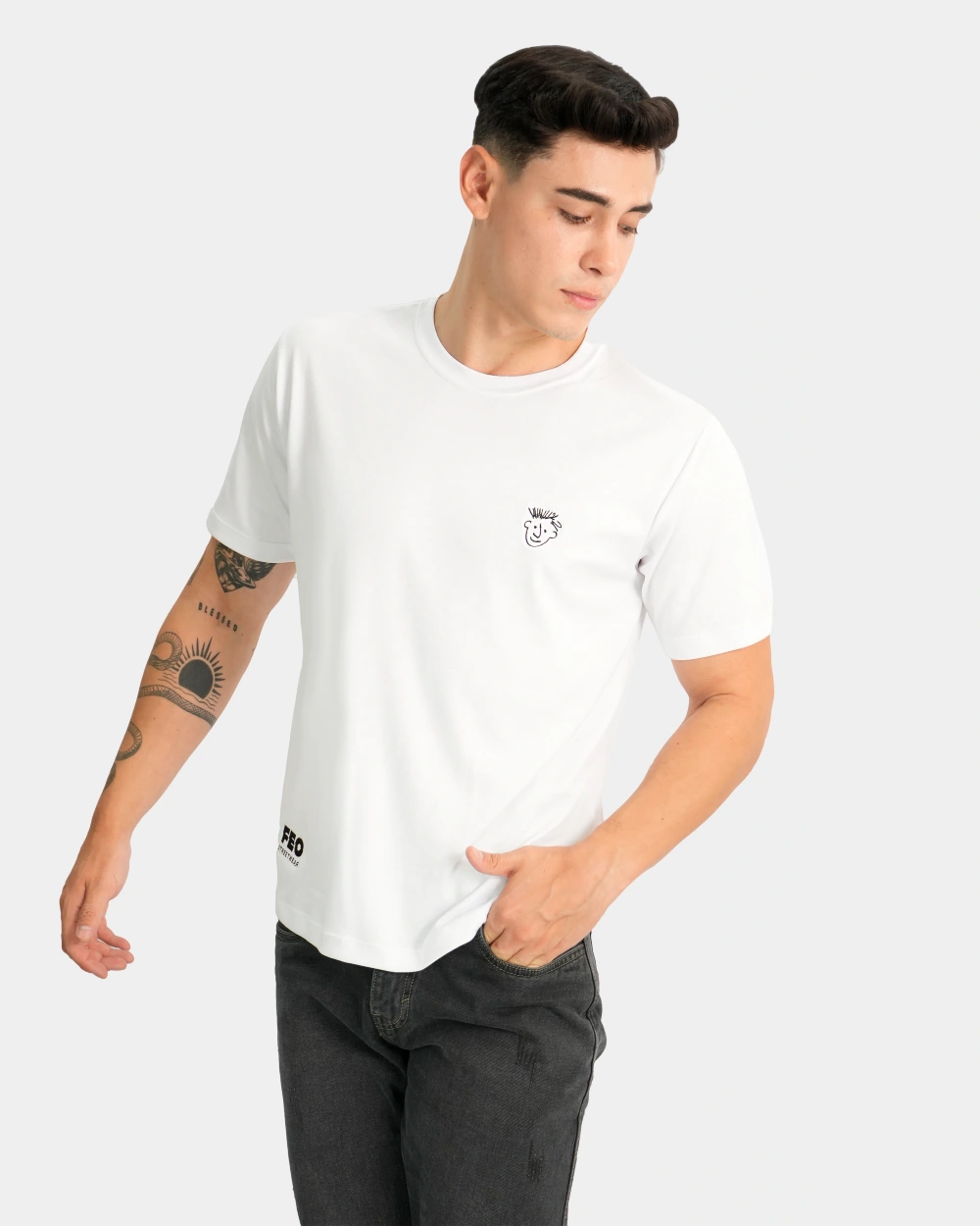 Polo para hombre color blanco – FEO STREETWEAR