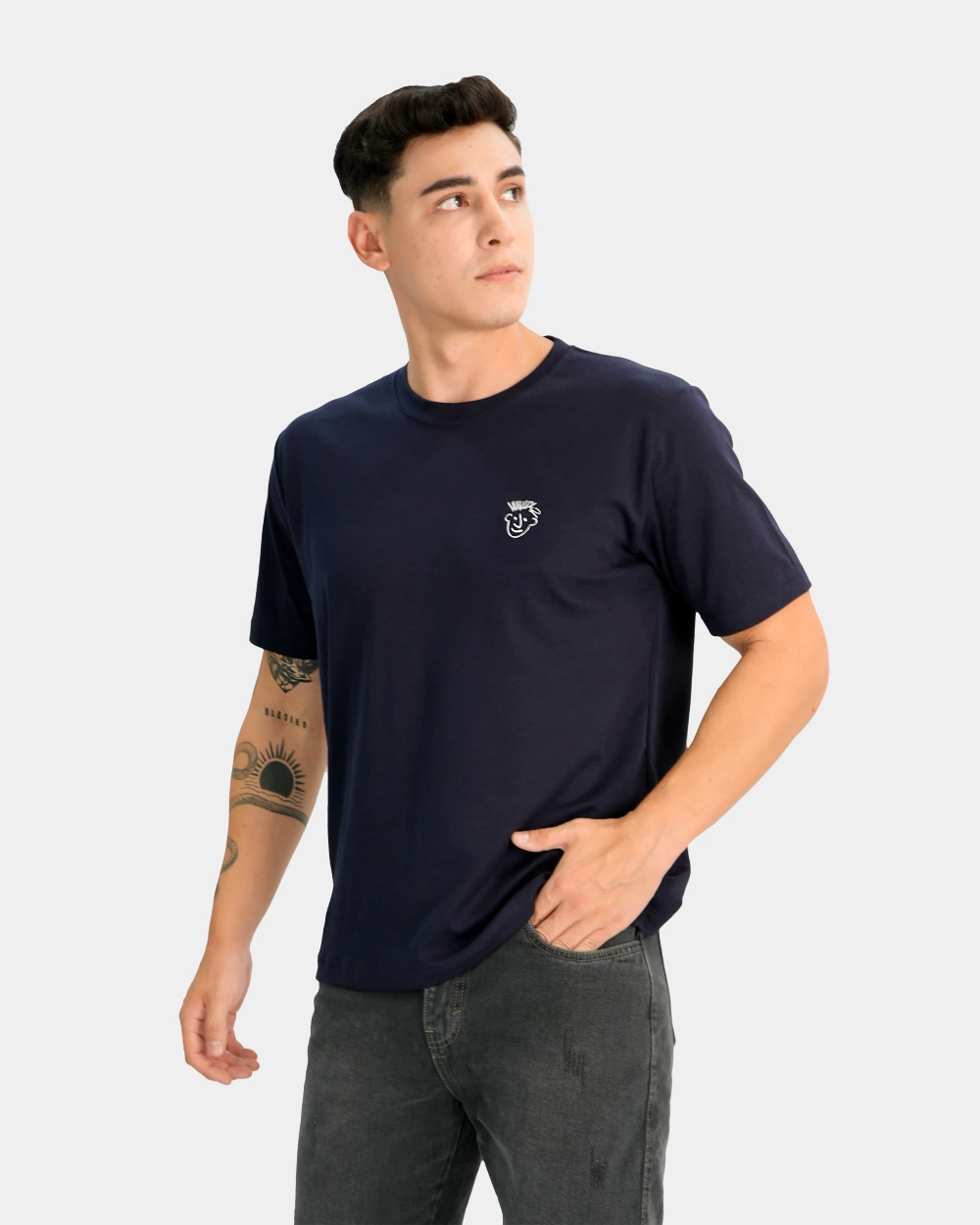 Polo para hombre color azul oscuro – FEO STREETWEAR